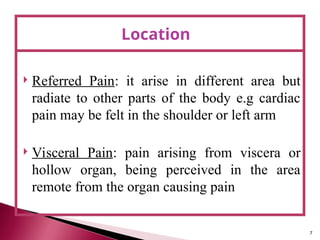 PAIN.ppt for nurses fundamentals of nursing ppt | PPT