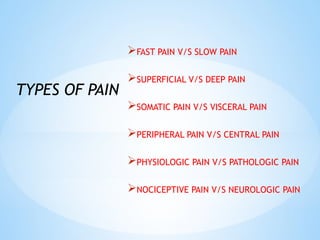 PAIN and PATHWAY IN ORAL AND MAXILLOFACIAL SURGERY | PPTX