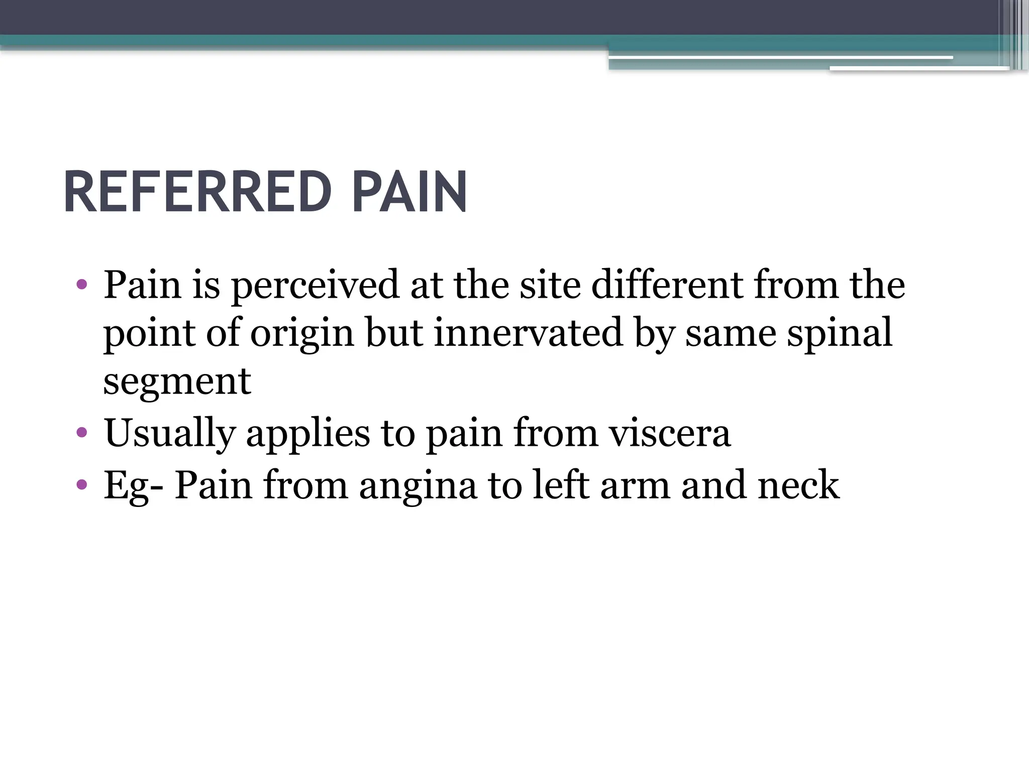 Pain- defintion, types and principles of pain management | PPTX