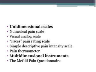 Pain- defintion, types and principles of pain management | PPTX