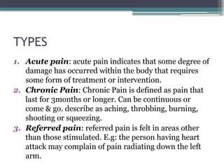 Pain. definition, causes, factor influencing pain & pain assessment.pptx