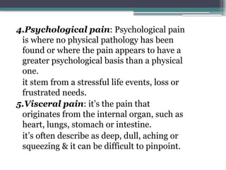 Pain. definition, causes, factor influencing pain & pain assessment.pptx