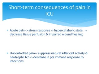 Pain in the ICU | PPTX