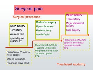 An overview on Pain Management in Anesthesiology | PPTX