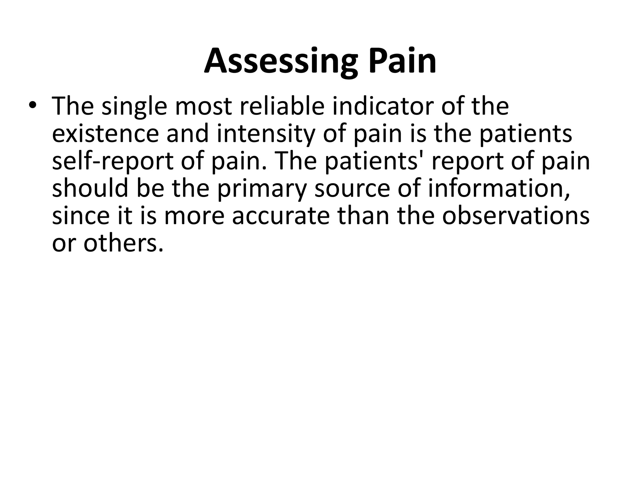 Pain-Scales-and-Assessment.ppt | Diseases and Conditions | Medical Health