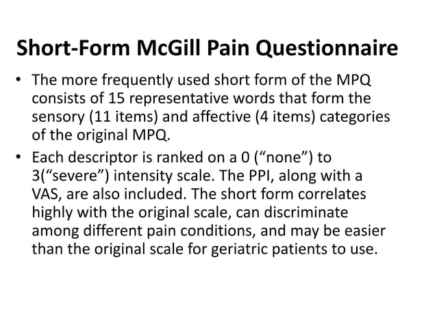 Pain-Scales-and-Assessment.ppt | Diseases and Conditions | Medical Health