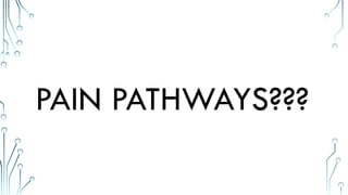Pain-Types, pathway, theories & modulation.pptx