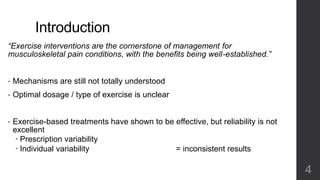 Pain and Exercise: Mechanisms and Theories | PPT