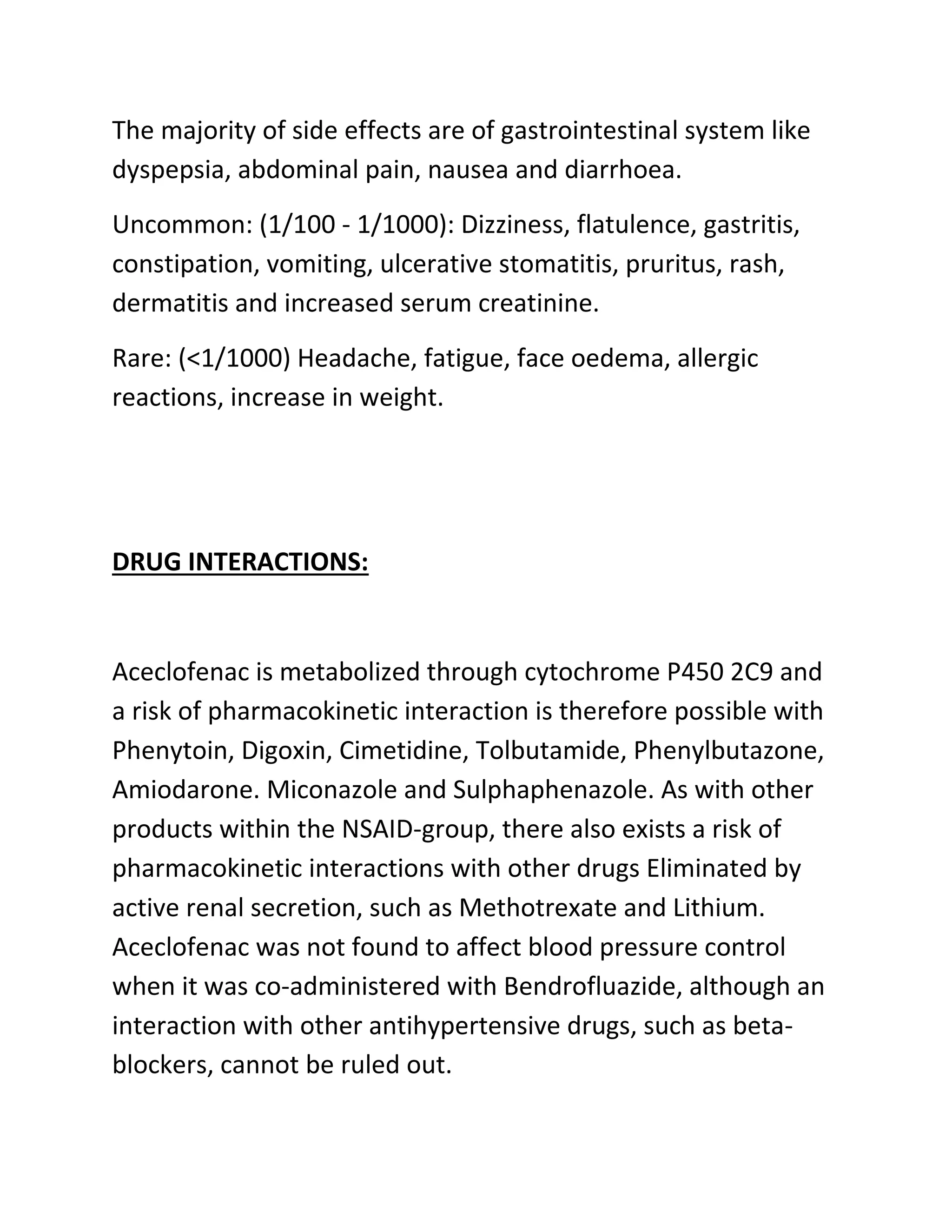 Pain and inflammation treatment with NSID drugs | PDF