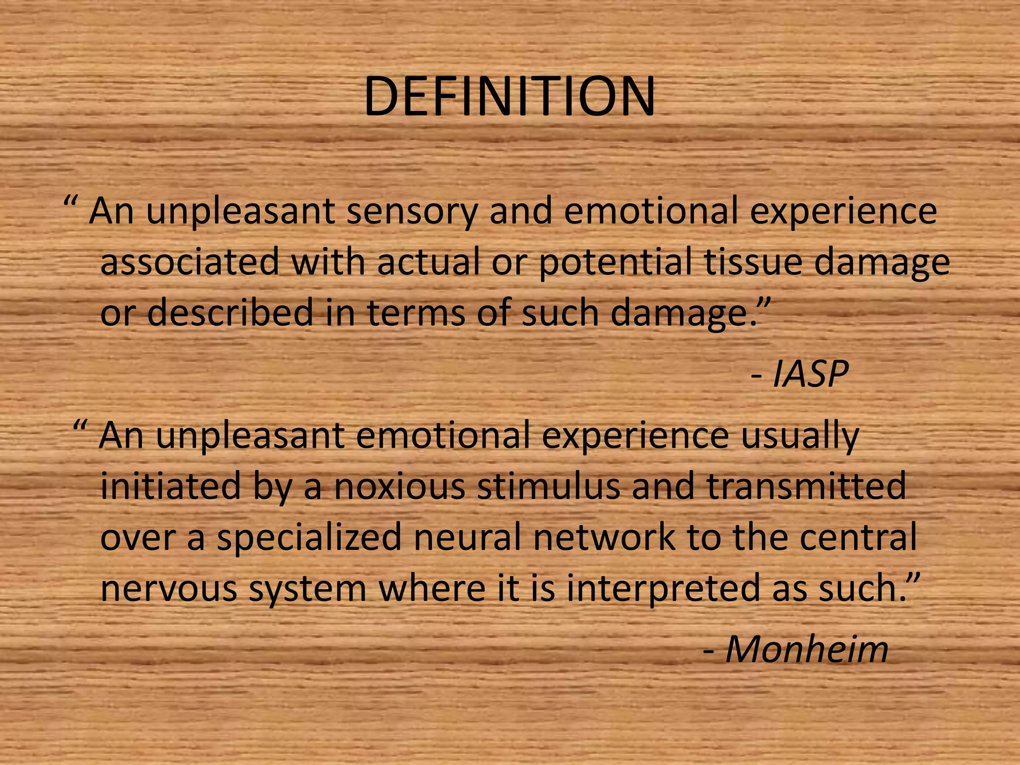 Pain and its pathway | PPTX