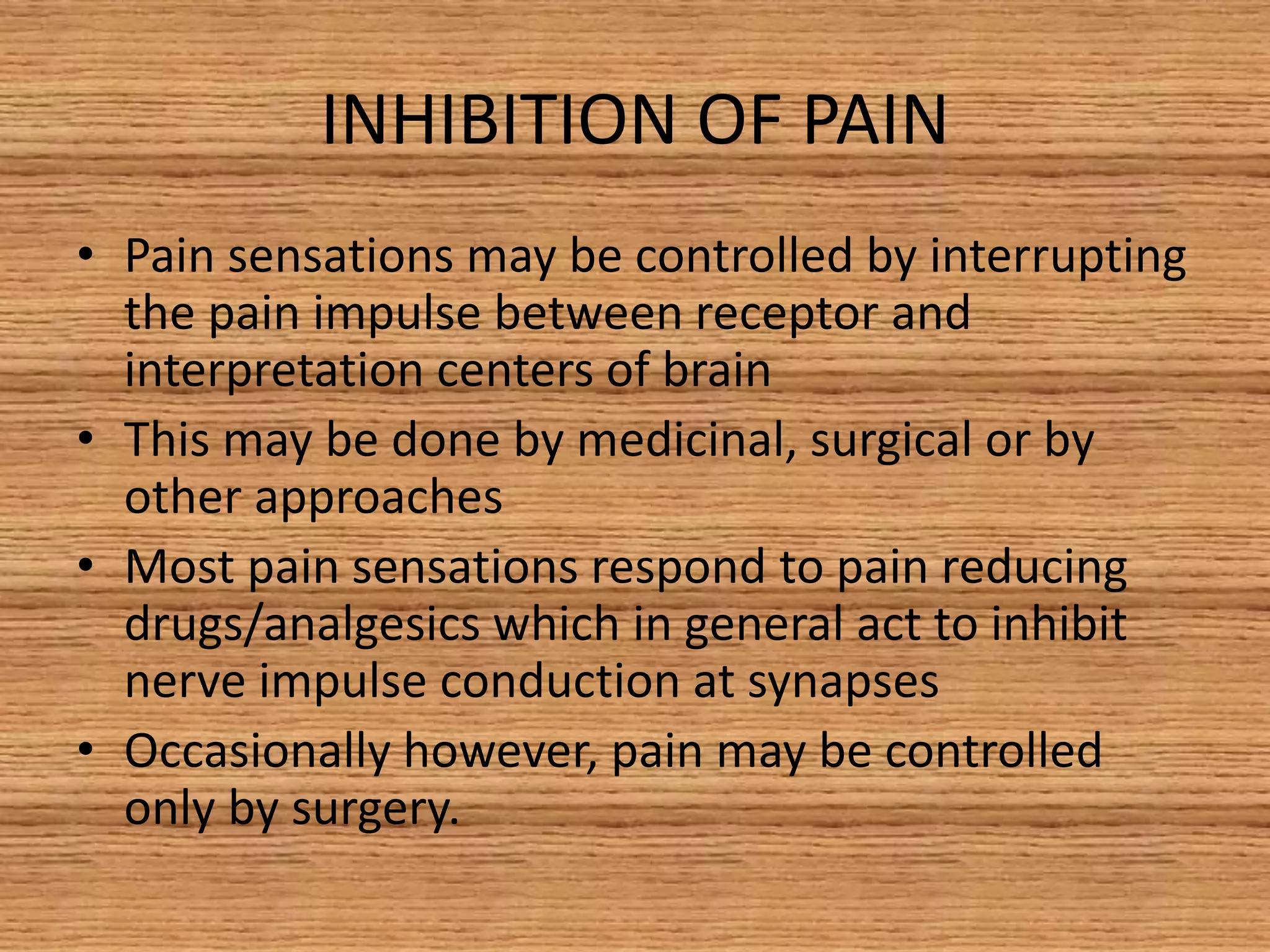 Pain and its pathway | PPTX