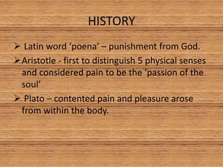 Pain and its pathway | PPTX