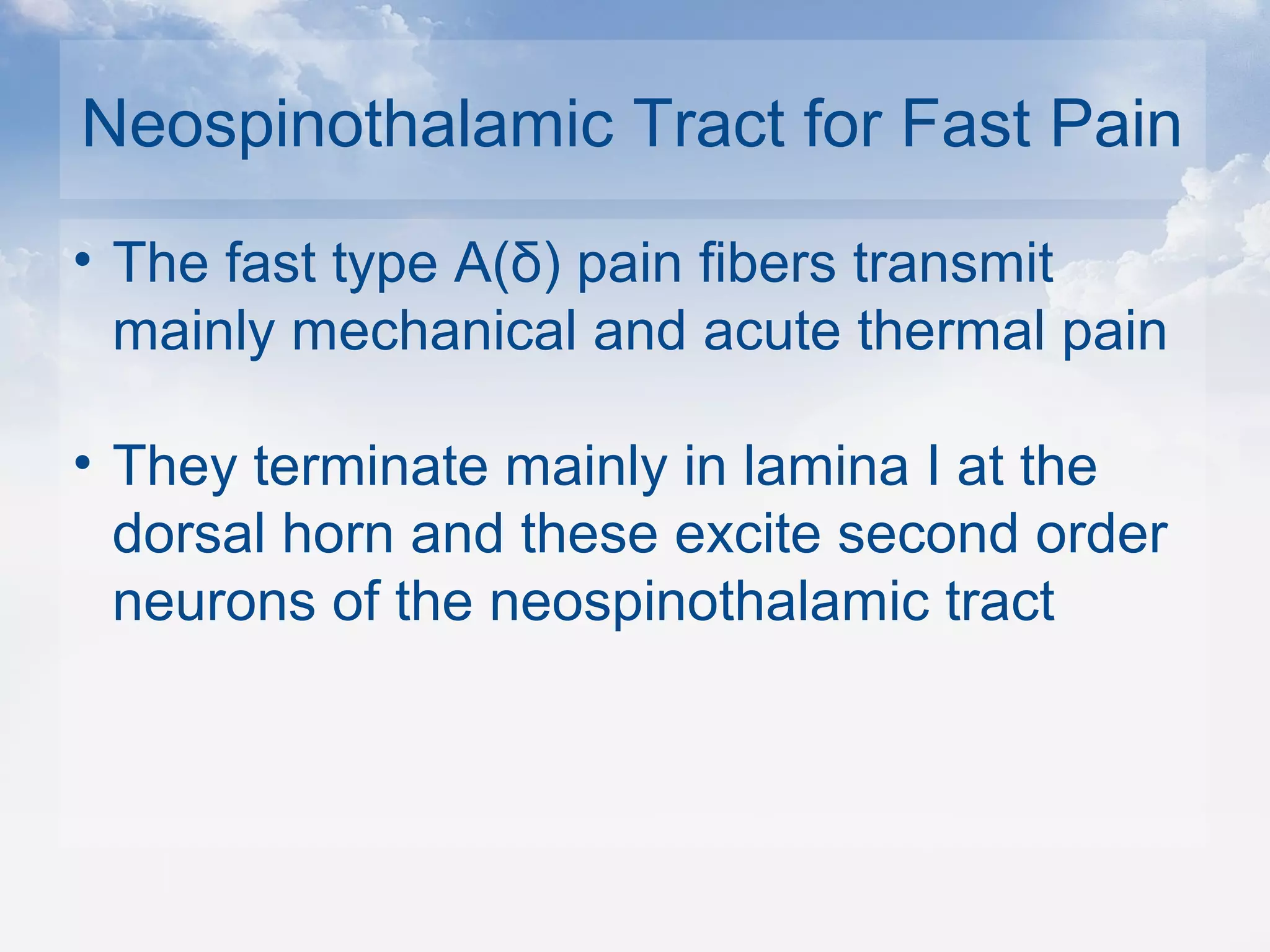 Pain and its pathways | PPT