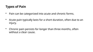 Pain And Pain Management.pptx for clinical surgery | PPT
