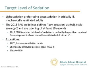 Pain and Sedation in Critically Ill Patients | PPTX