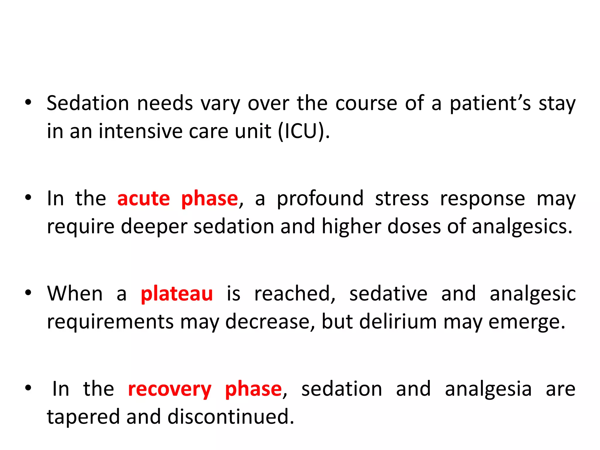 Pain and sedation in critically ill patients | PPTX