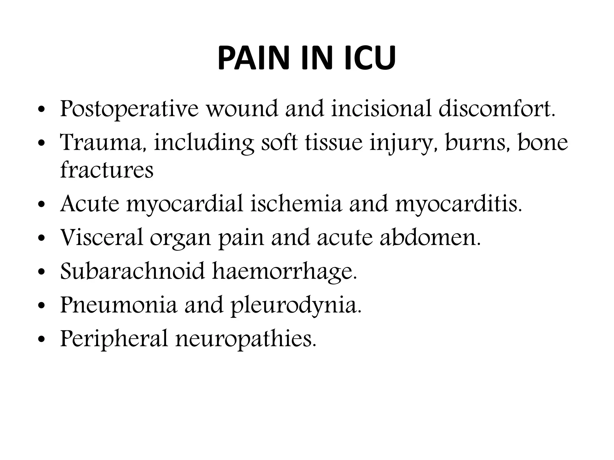 Pain and sedation in critically ill patients | PPTX