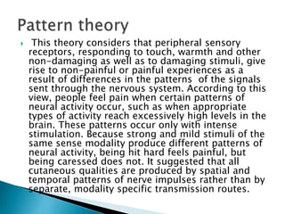 Pain and theories of pain_114349.pPain and theories of pain_114349ptx ...