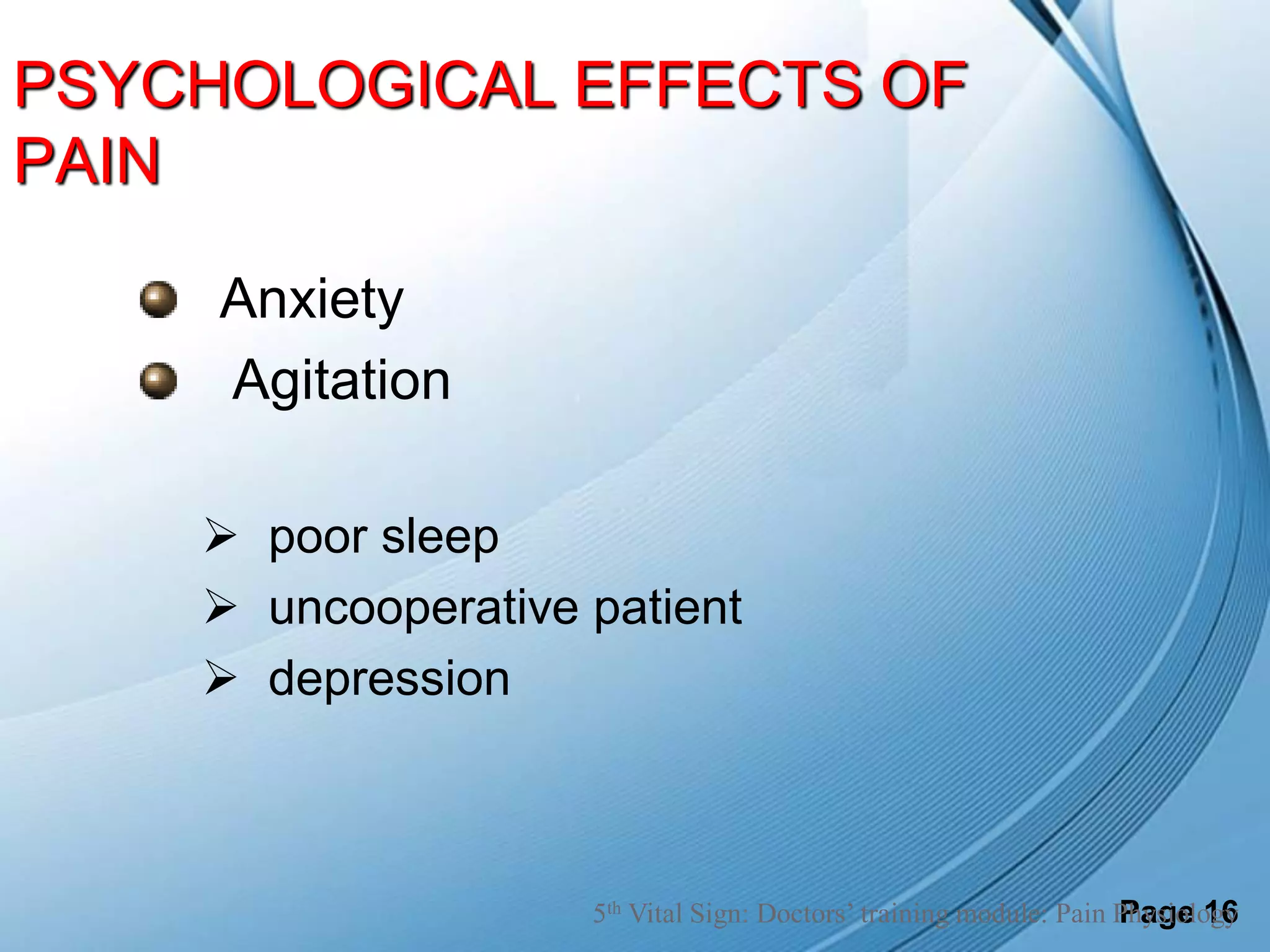 Pain as 5 th vs | PDF