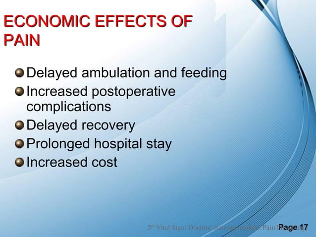 Pain as 5 th vs | PDF | Physical Therapy | Wellness