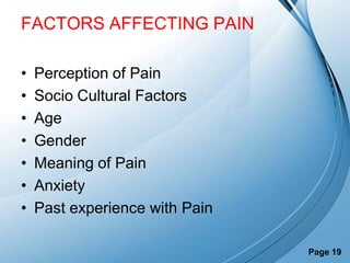 Pain as 5 th vs | PDF