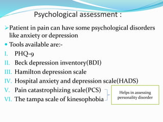 Pain assesment | PPTX