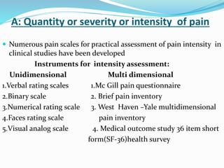 Pain assesment | PPTX