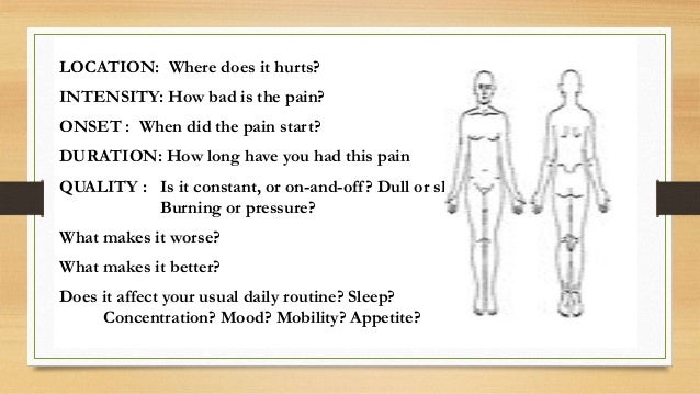 Pain assessment