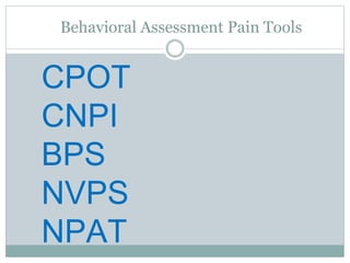 2015: Pain Assessment, the Key to Treating Pain in the Inpatient ...