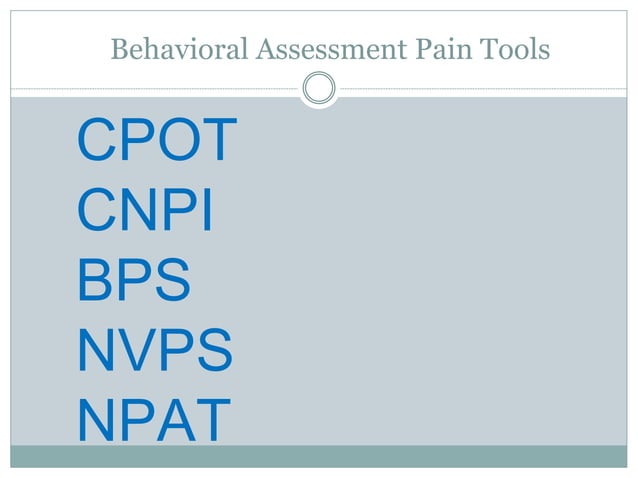 2015: Pain Assessment, the Key to Treating Pain in the Inpatient ...