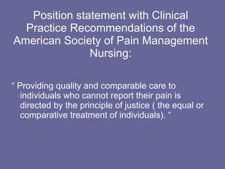 Pain Assessment As A Human Right | PPT