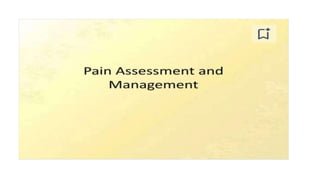 Pain assessment pptx, assess the pain... | PPTX