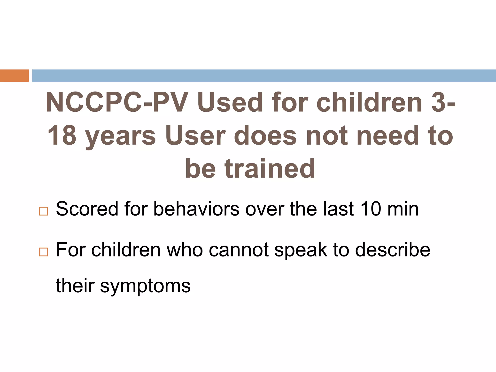Pain assessment tool for pediatric p opulation | PPTX
