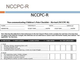Pain assessment tool for pediatric p opulation | PPTX