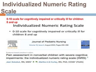 Pain assessment tool for pediatric p opulation | PPTX