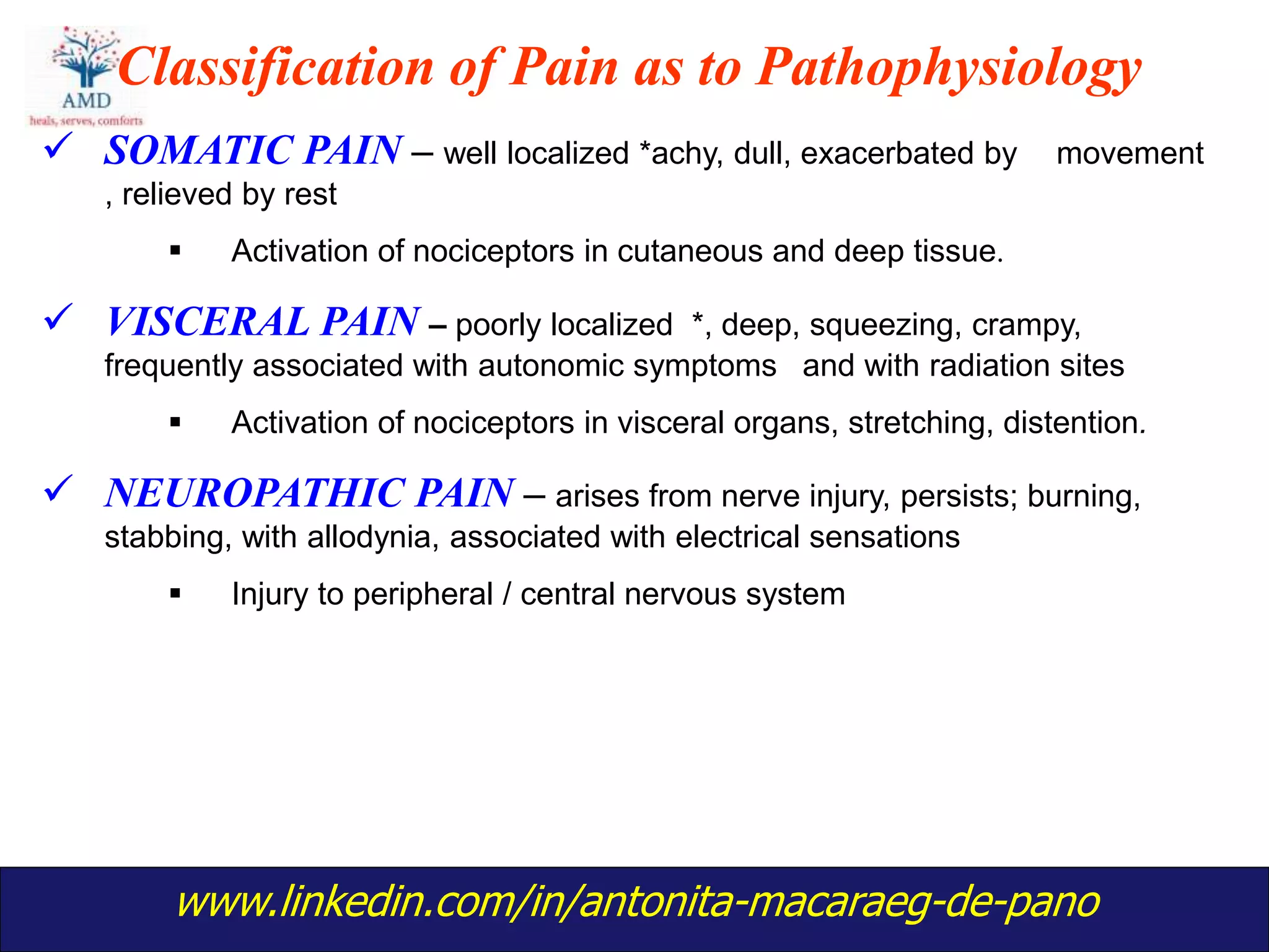Basics of Pain Physiology | PPT