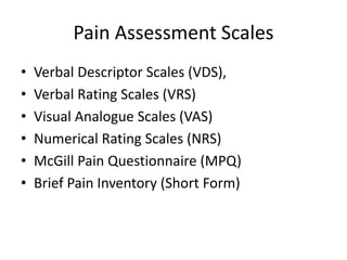 assessment and physiotherapy management of pain in elderly | PPTX