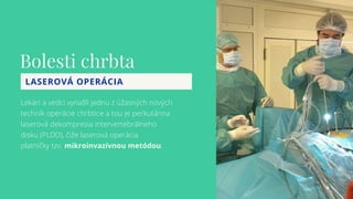 Laserová operácia chrbtice | PDF