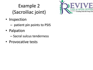 Pain Clinic Evaluation - History and Examination | PPTX