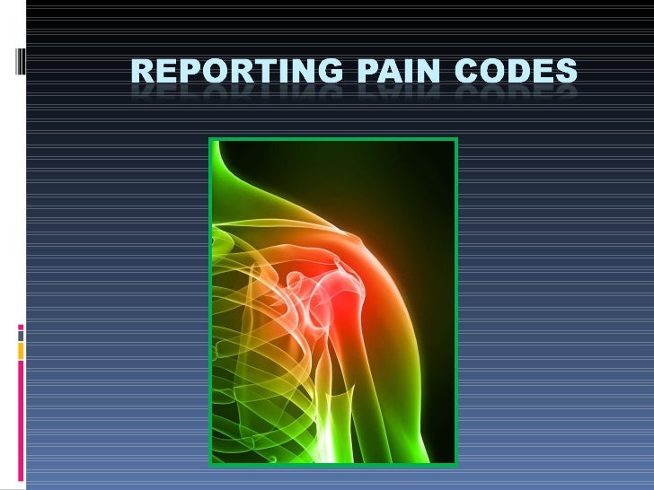 Reporting Pain Codes