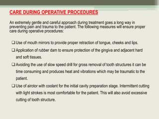 Pain control in restorative procedure | PPTX | Dental Health | Diseases ...
