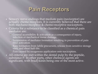 Pain control in operative dentistry | PPTX