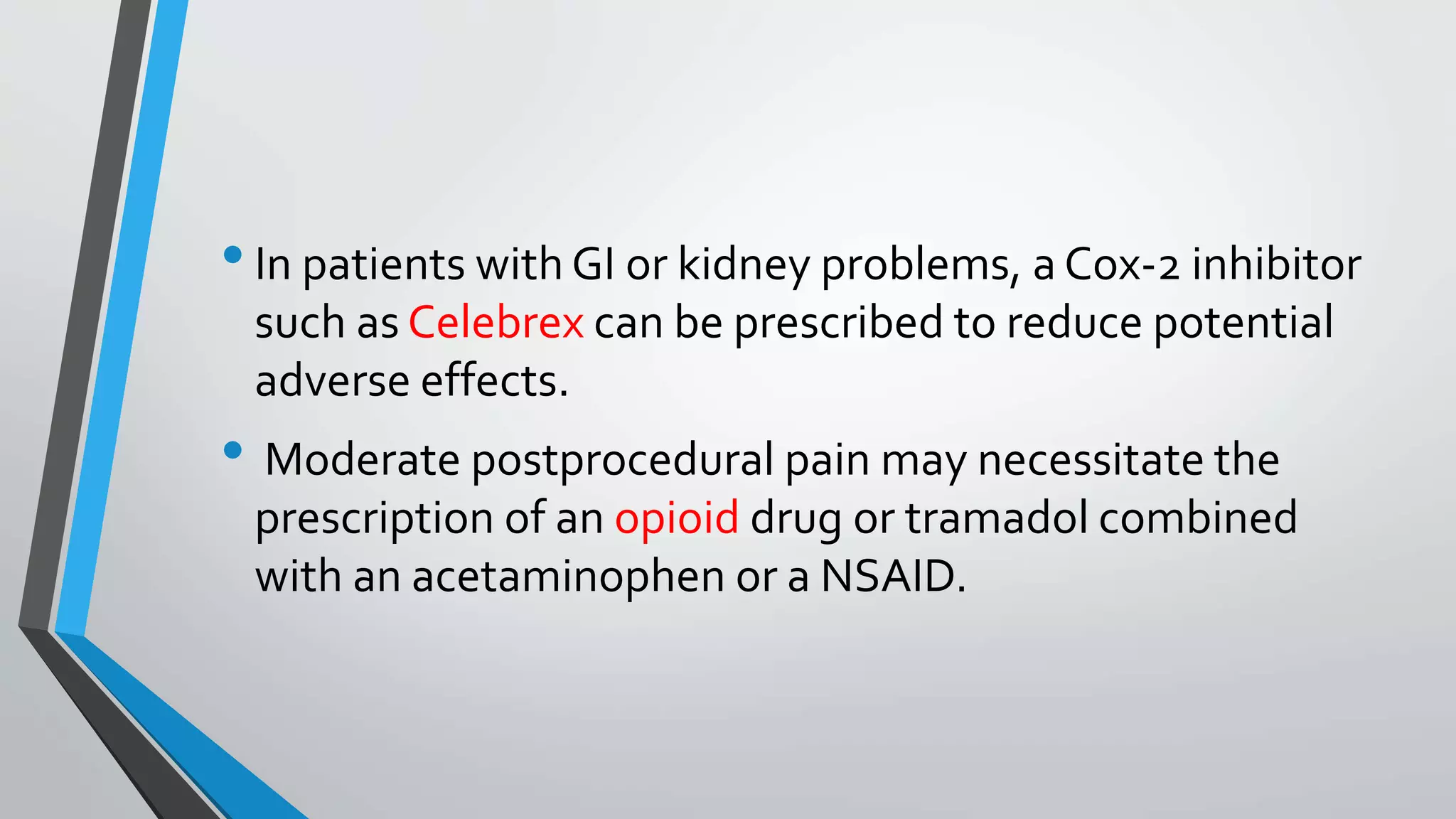 Pain control in oral surgery | PPTX