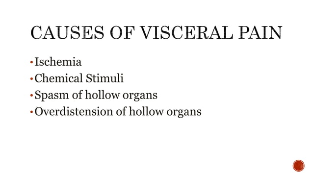 Physiology of Pain – Somatic, Visceral and referred reflexes | PPTX