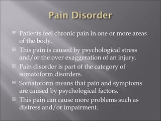 Pain Disorder | PPT