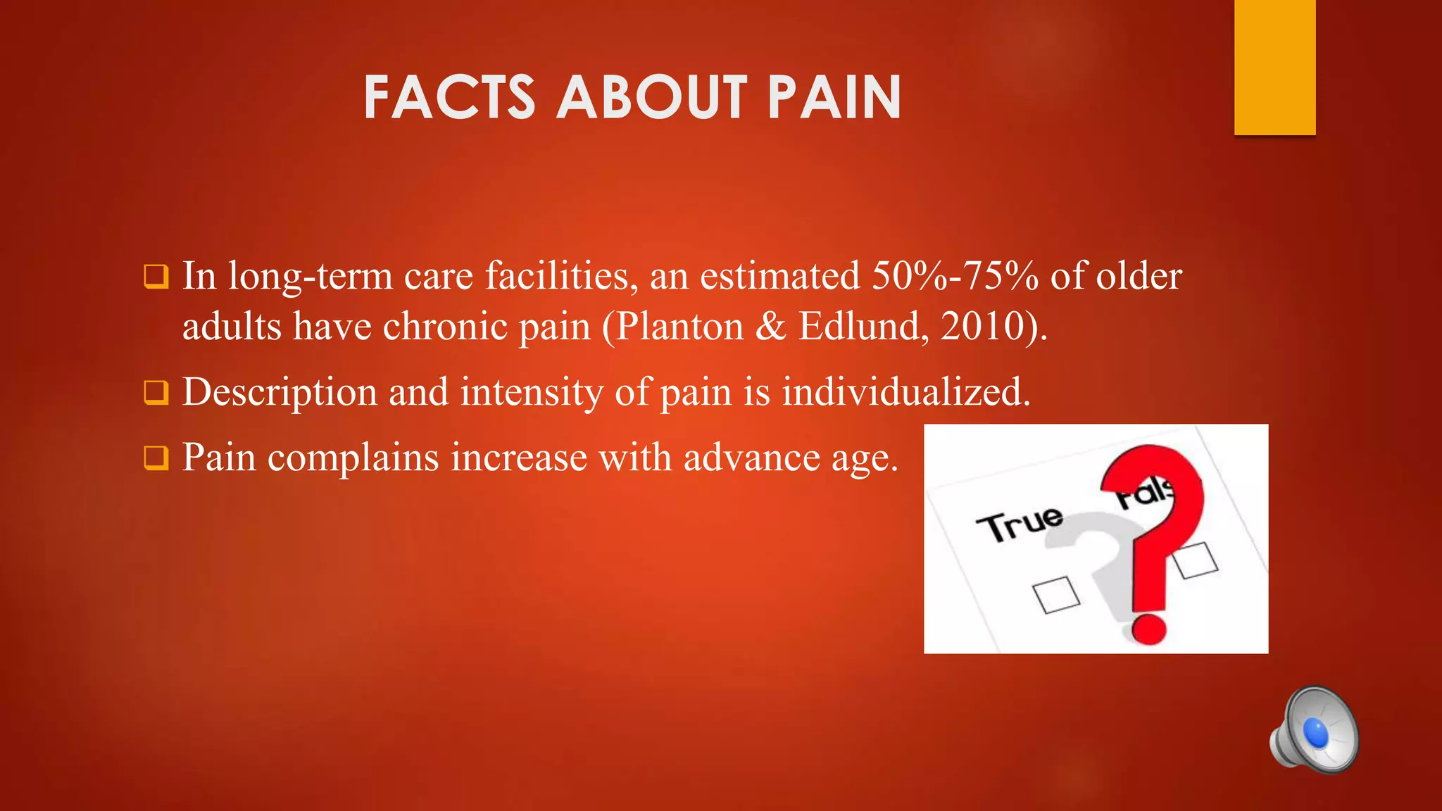 Pain Education For Nurses: Elderly Patients | PPTX