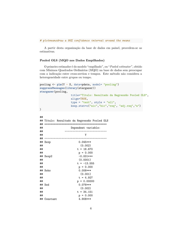 Econometria aplicada com dados em painel | PDF