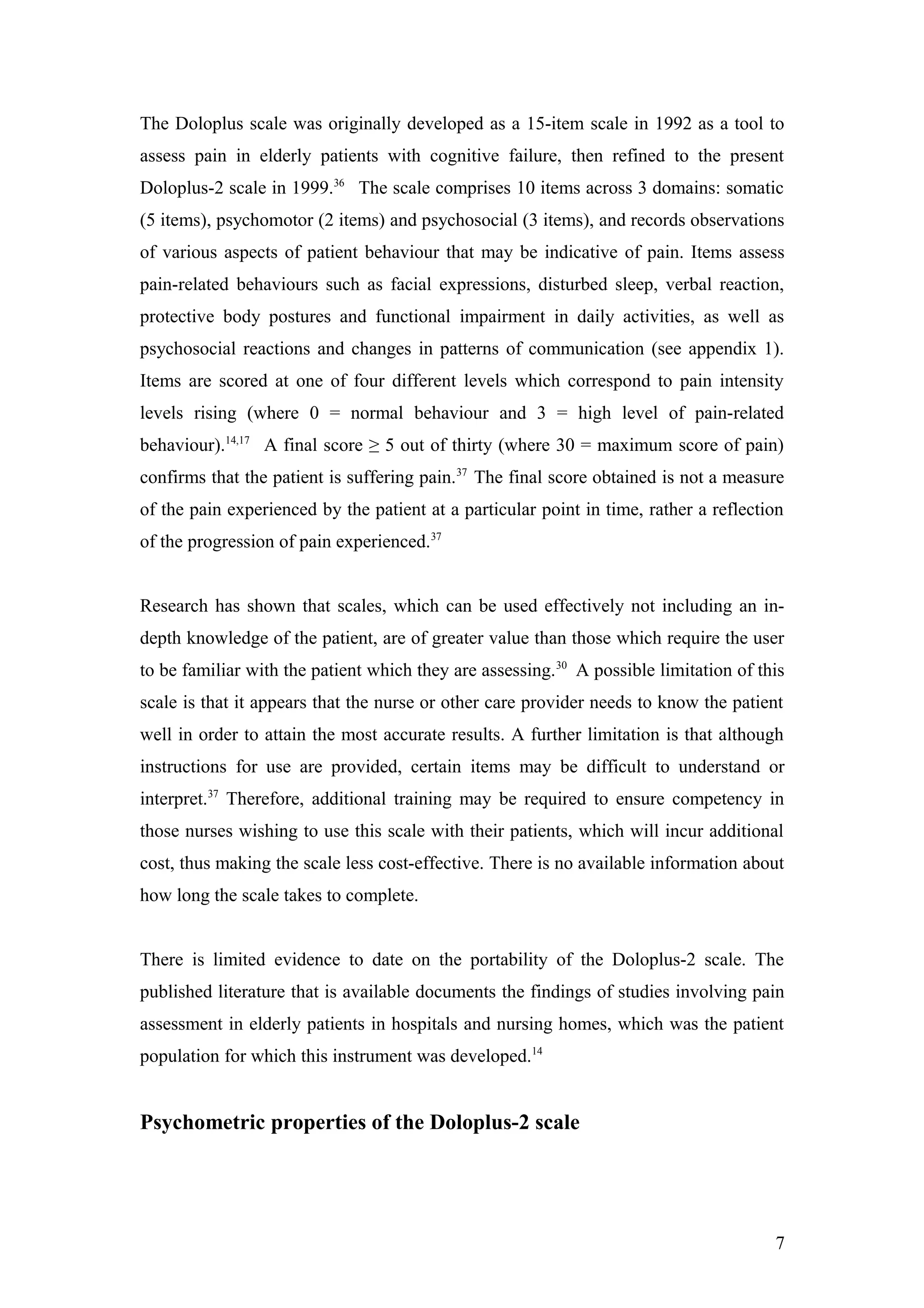 Pain in the elderly. How to better understand and rate it. | DOC