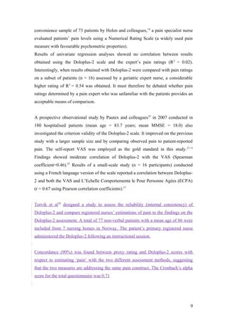 Pain in the elderly. How to better understand and rate it. | DOC