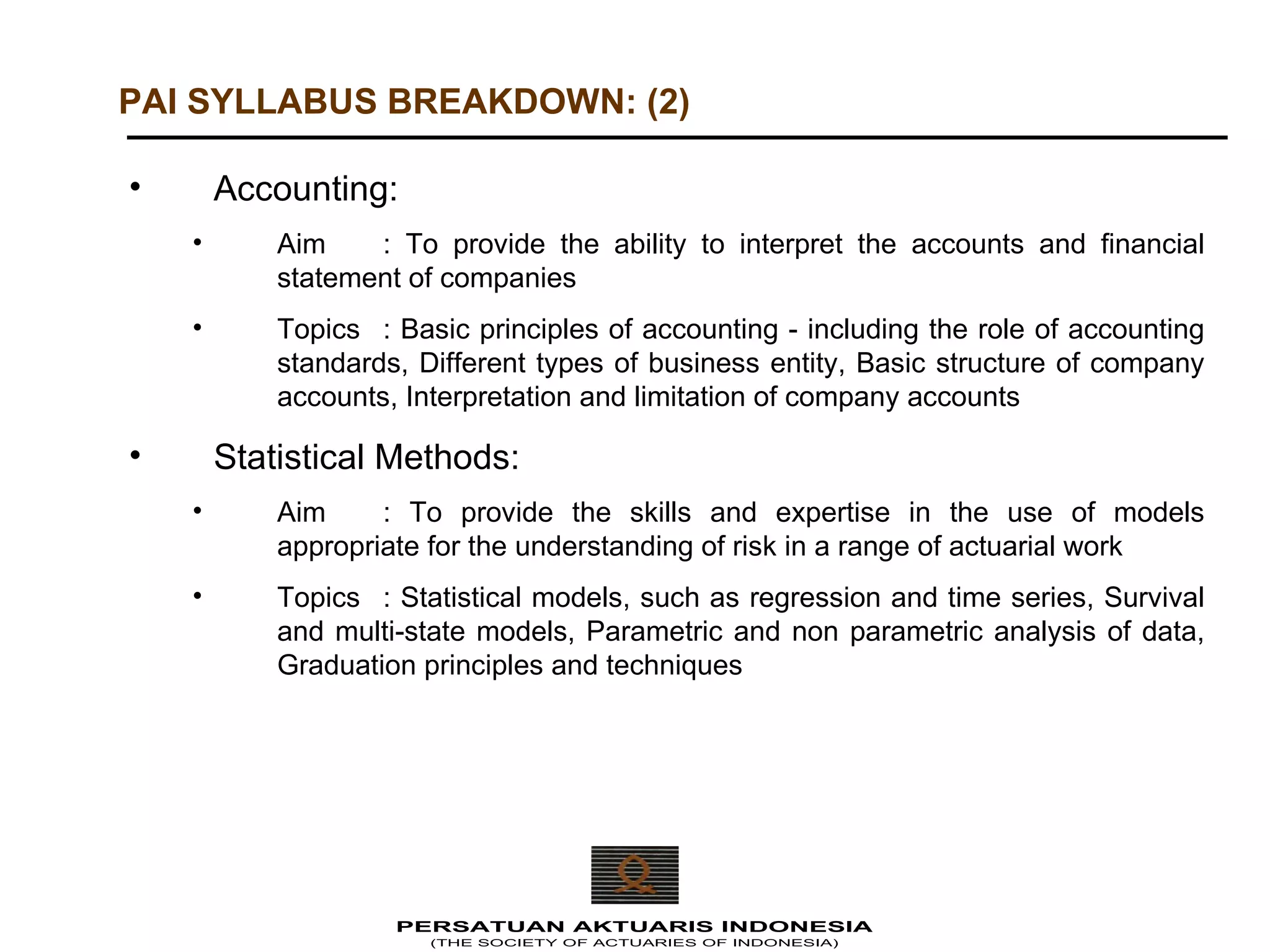 Pai New Syllabus And Synergy With University | PPT